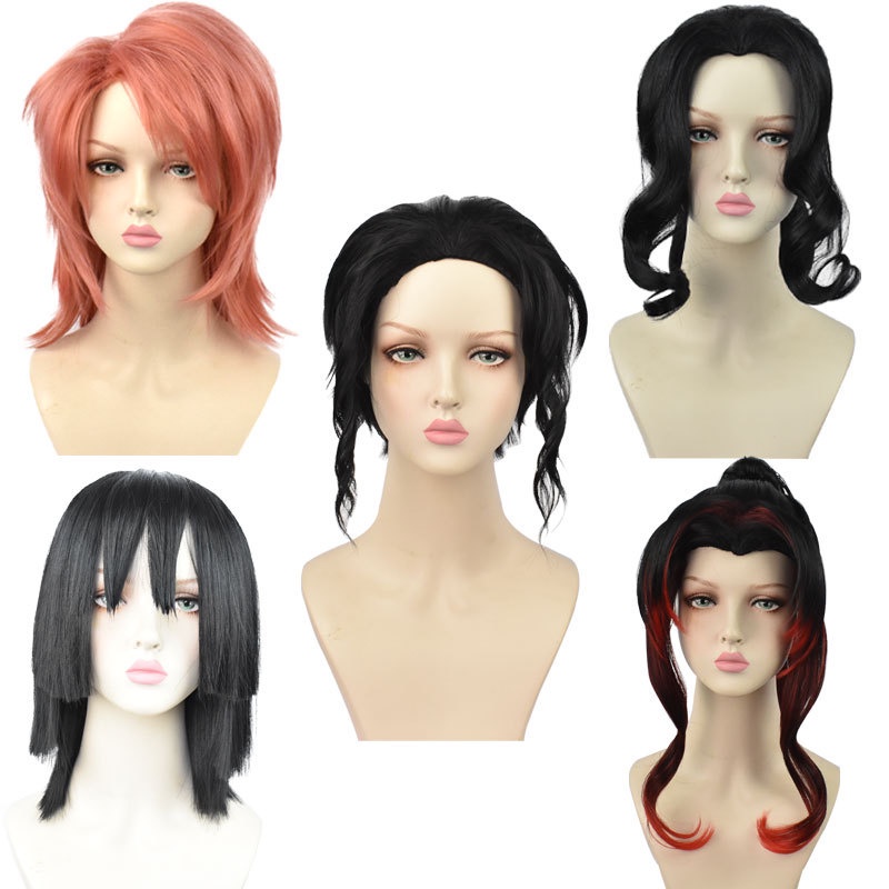 High Quality Anime Demon Slayer Cosplay Wig Iguro Obanai Sabito ...