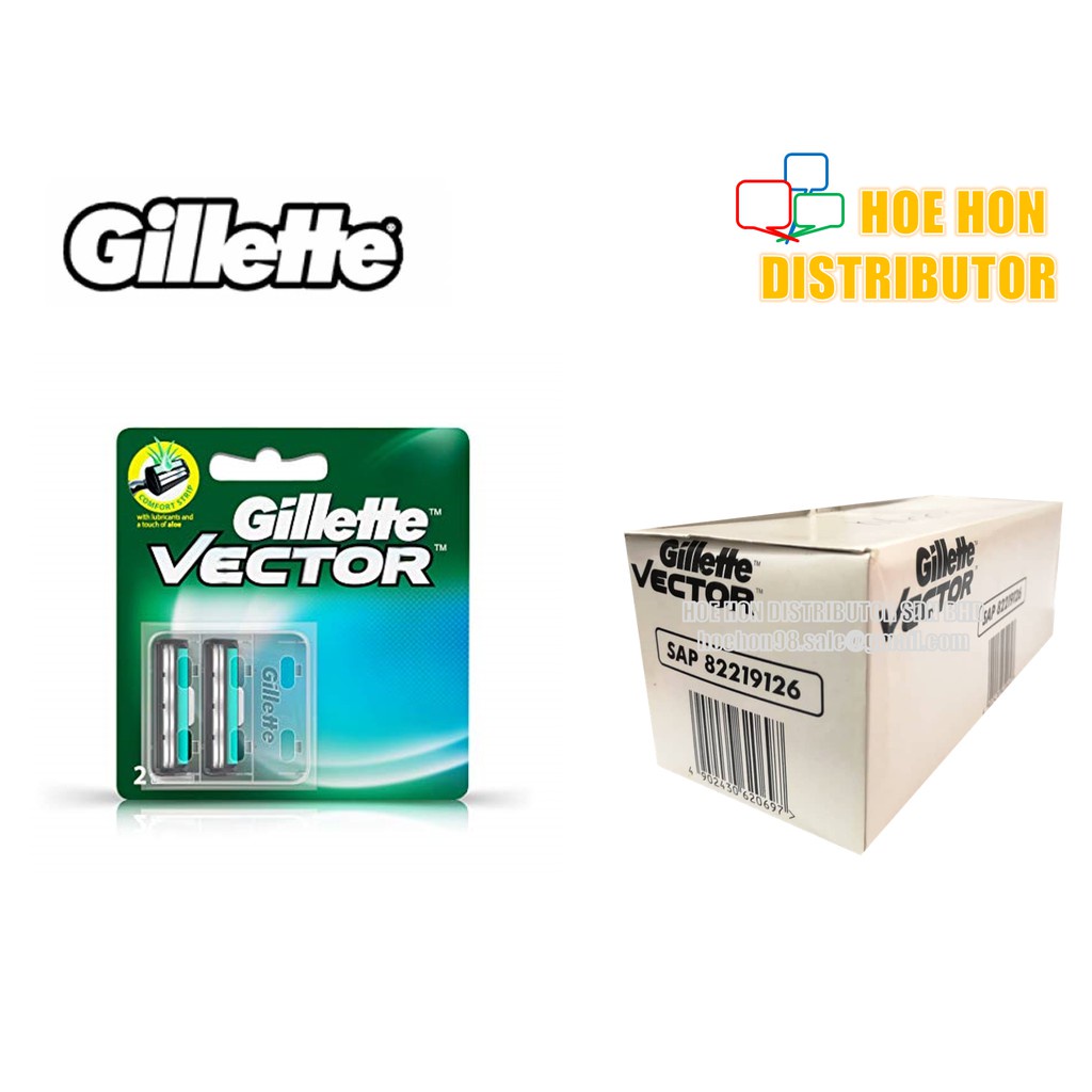 Gillette Vector Refill 2 Cartridge / 2s | Shopee Malaysia