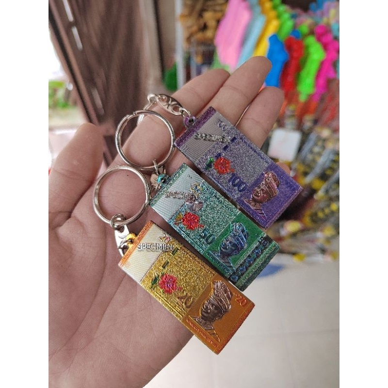 [6 In 1 Set] Keychain & Magnet Malaysia Currency Note Malaysia Souvenir ...