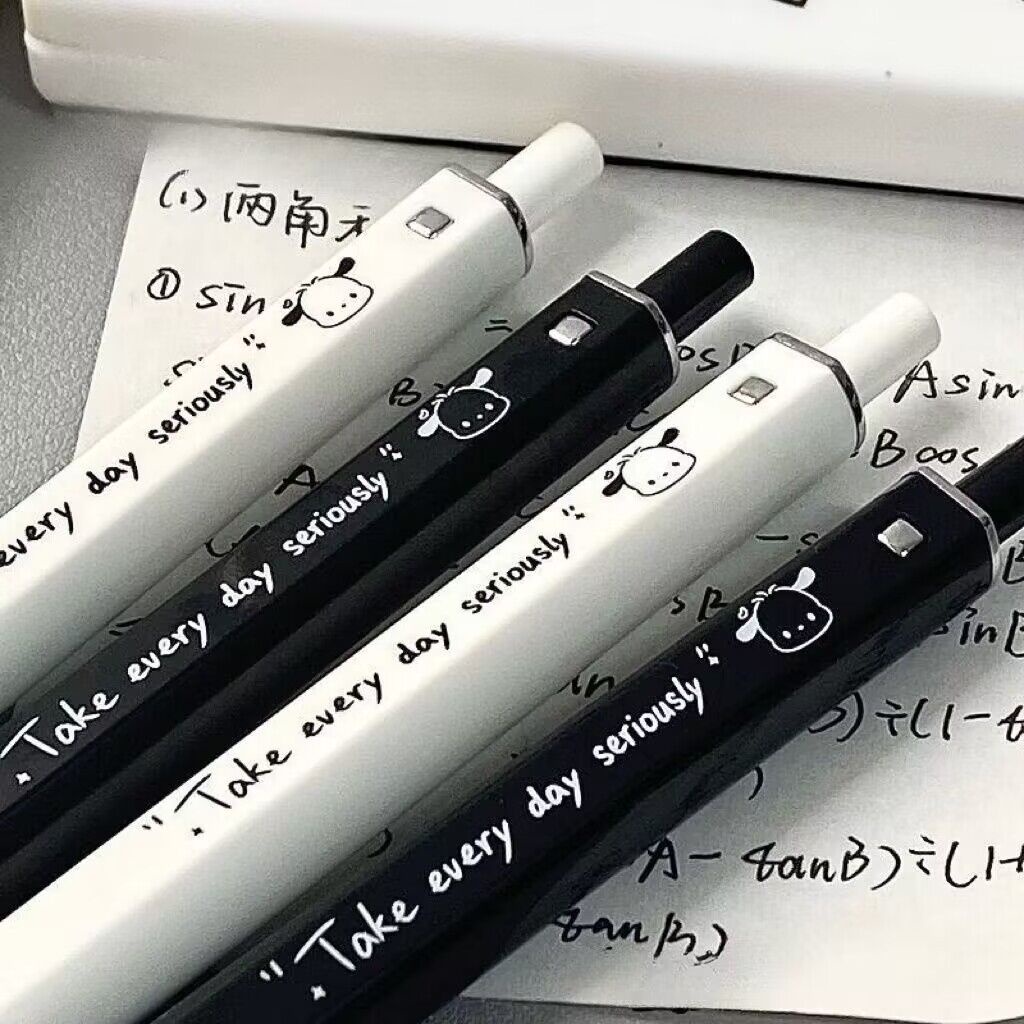 1 Pc Pacha Dog Press Retractable Gel Pen Ins Simple Square Pen Student ...