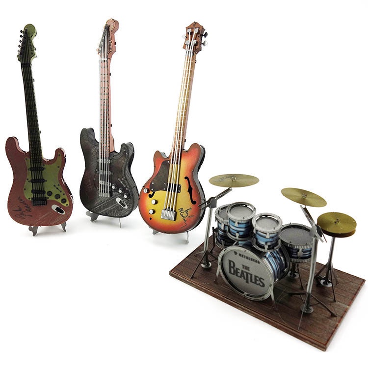 3D Metal Assembly Model DIY Puzzle Color Instrument Piano Guitar Stand ...