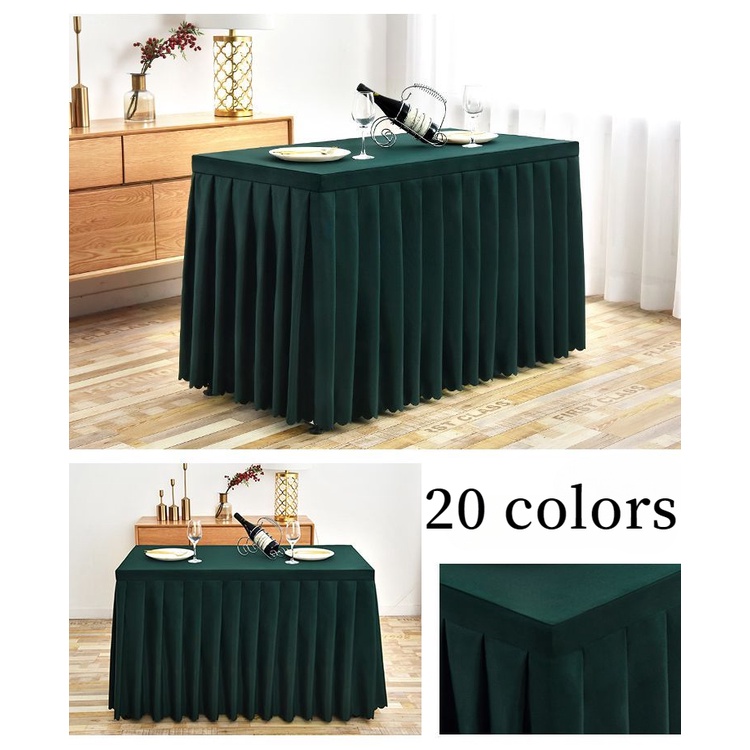 FULL COVER Alas Meja Kain Table Party Banquet Tablecloth Meja Banquet ...