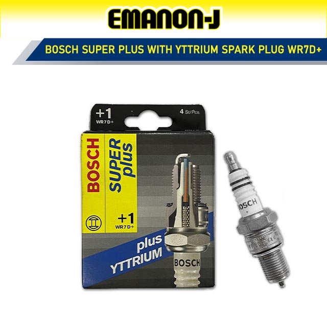 BOSCH WR7D+ Spark Plug Super Plus With YTTRIUM 4pcs | Shopee Malaysia