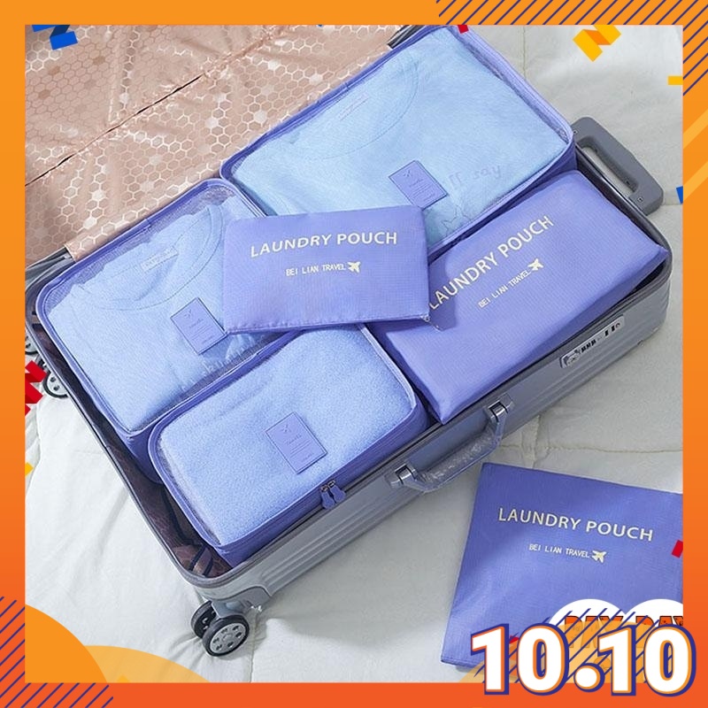 Travelling 6pcs Set Organizer Storage Bag Cloth Shirt Pants Panties ...