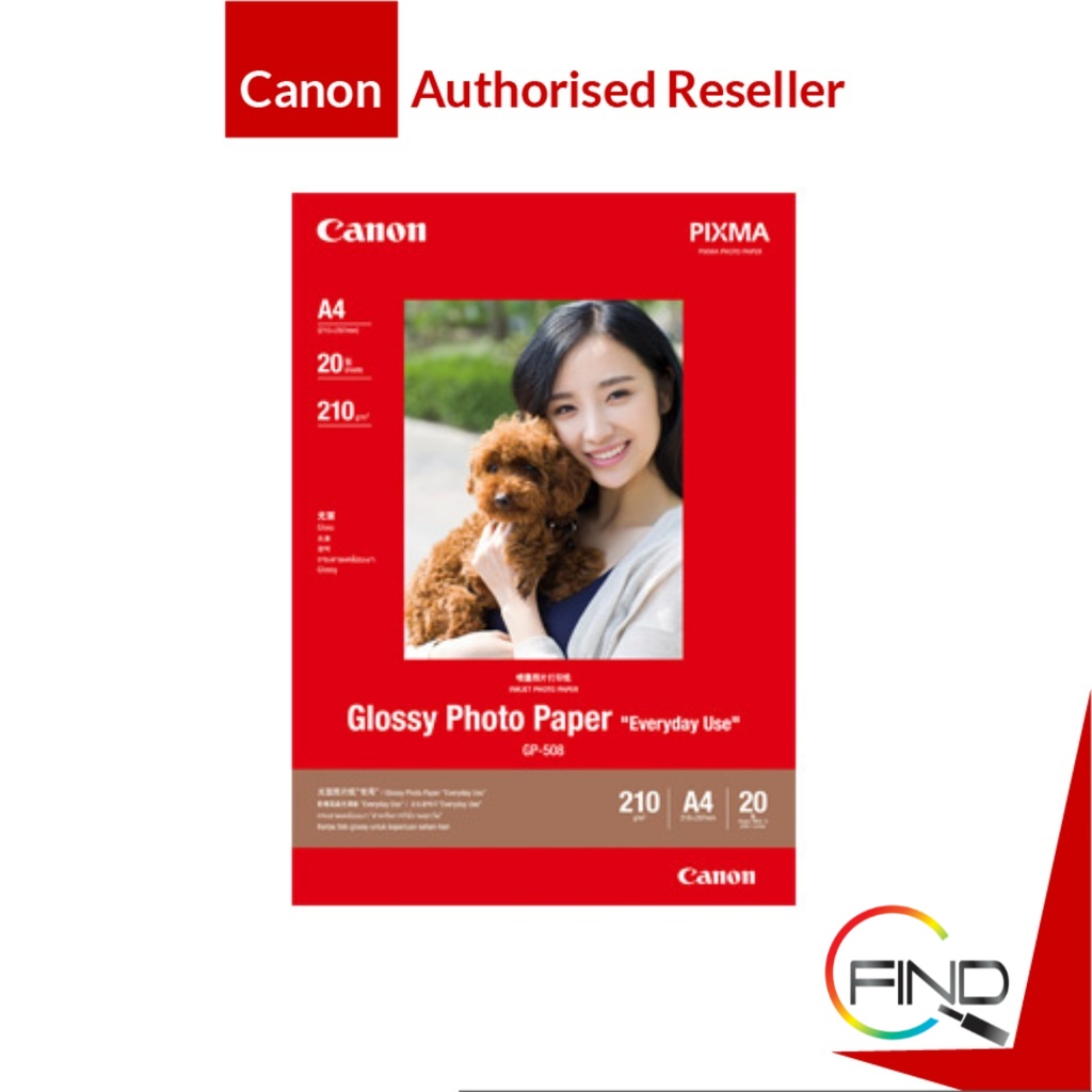 GP-508 A4 Glossy Photo Paper (210g/m2 x 20 sheets) | Shopee Malaysia