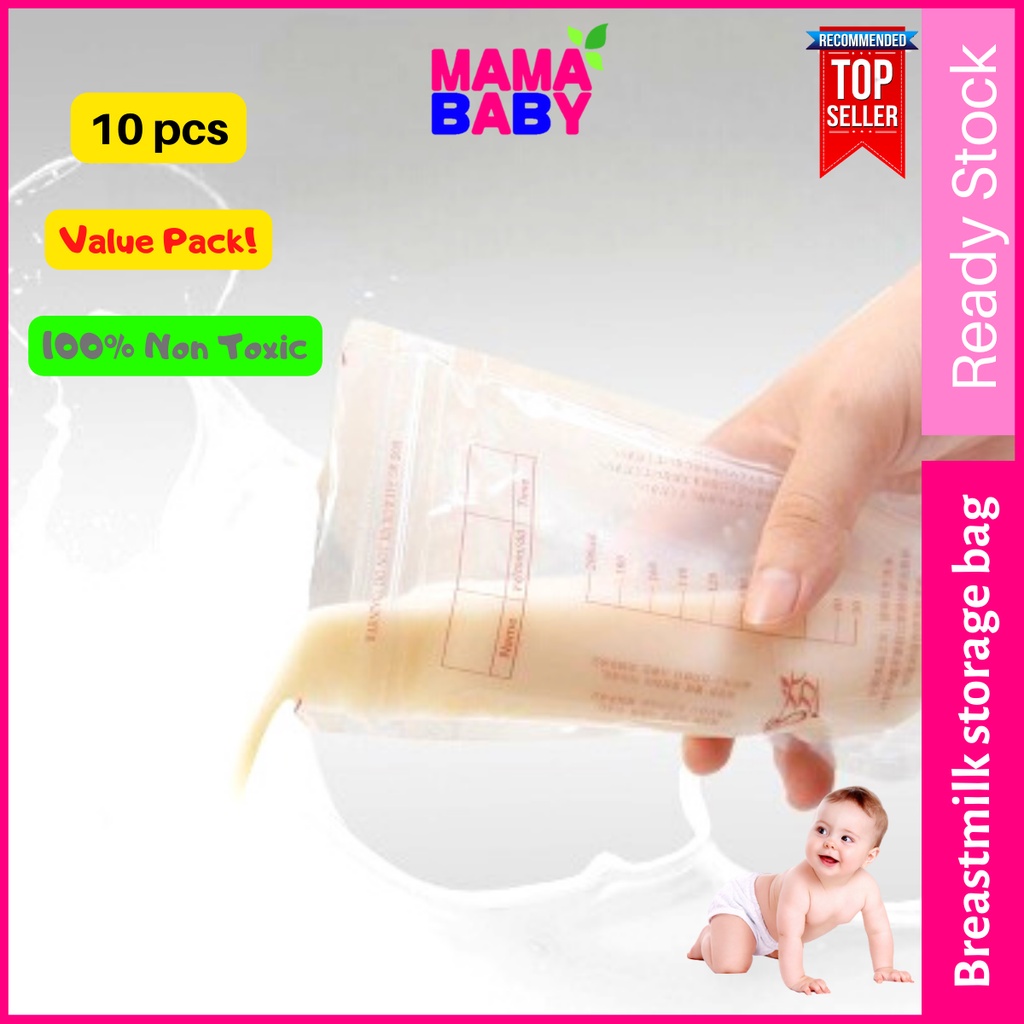 10pcs Milk storage bag breastmilk storage bags mILK cOLLECTOR plastik ...