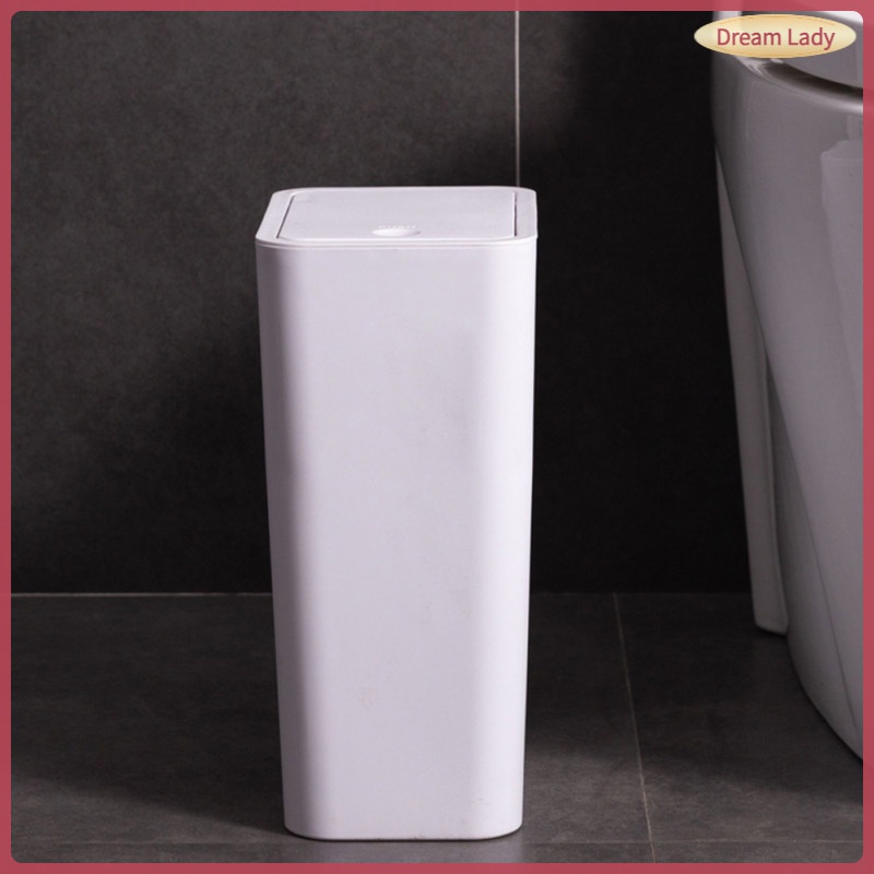 Plastic Containers Office Garbage Cans Lid Modern Trash Holder Small ...