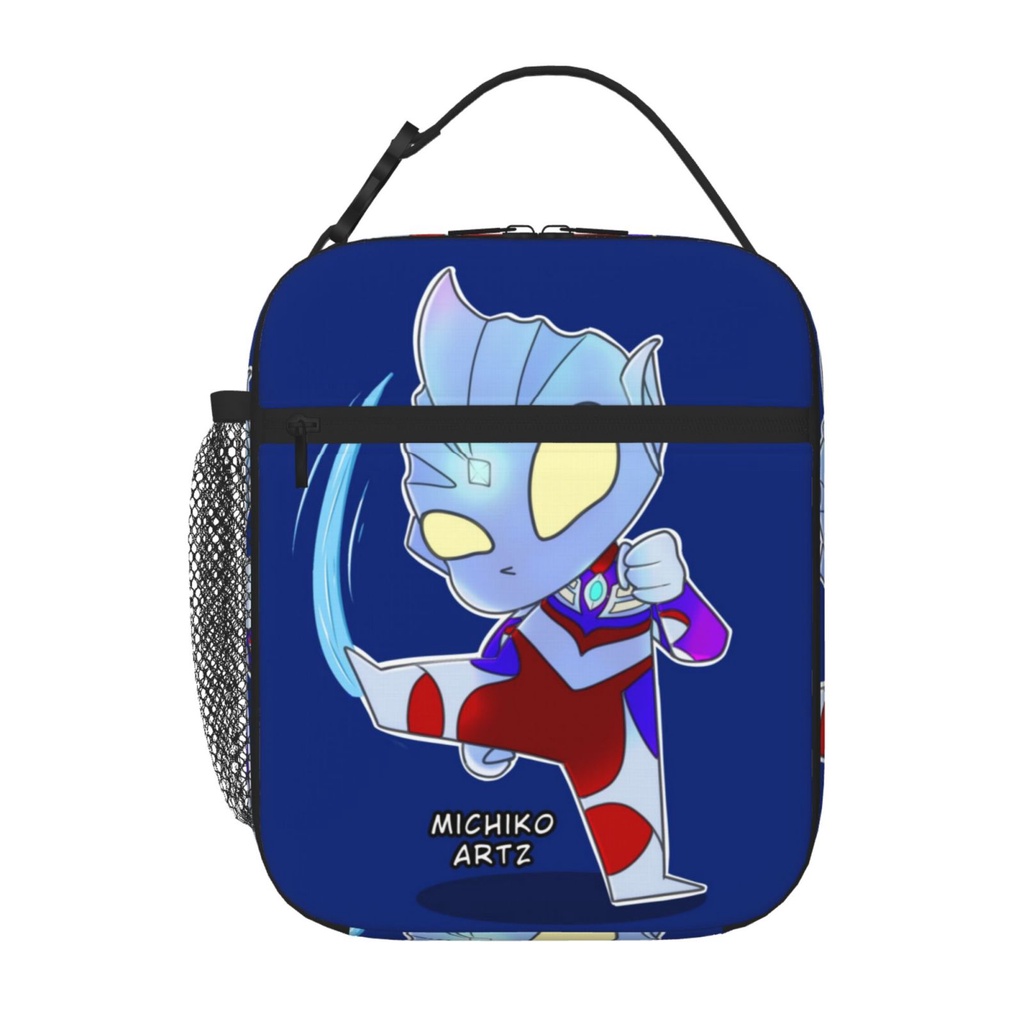 Ultraman Kids lunch bag Portable School grid Lunch Box Student with ...