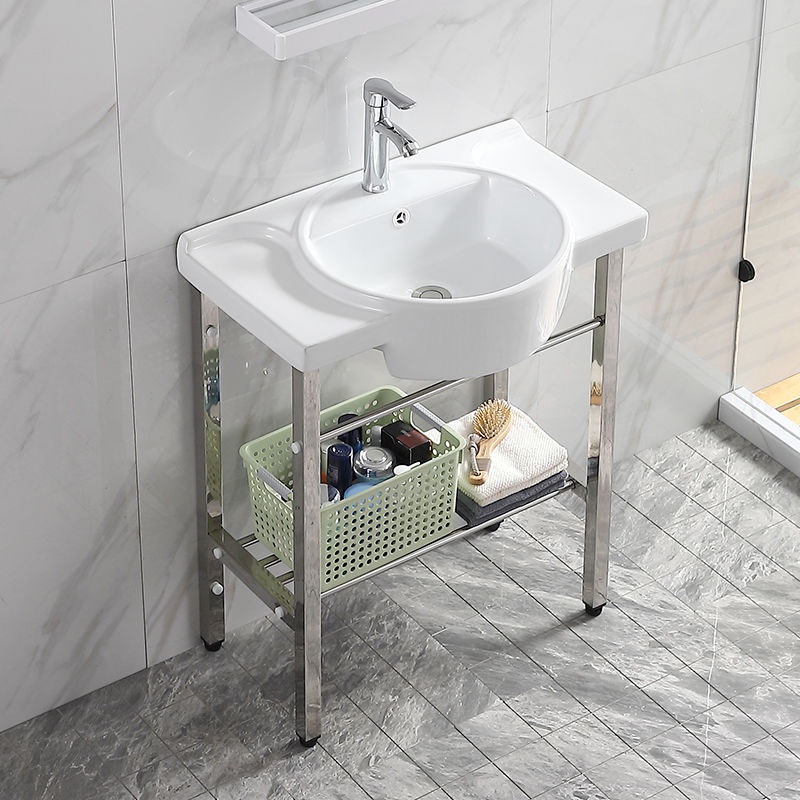 Ceramic washbasin floor stand colorful flower washbasin bathroom column ...