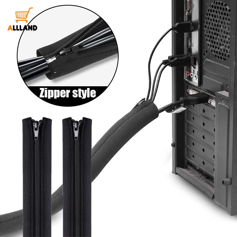 1 Pc Creative Zippered Type Data Cable Organise Sleeve/ Computer Wire ...