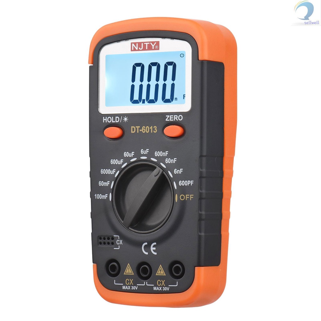 NJTY Digital Capacitance Meter with LCD Backlight Display 600pF to ...