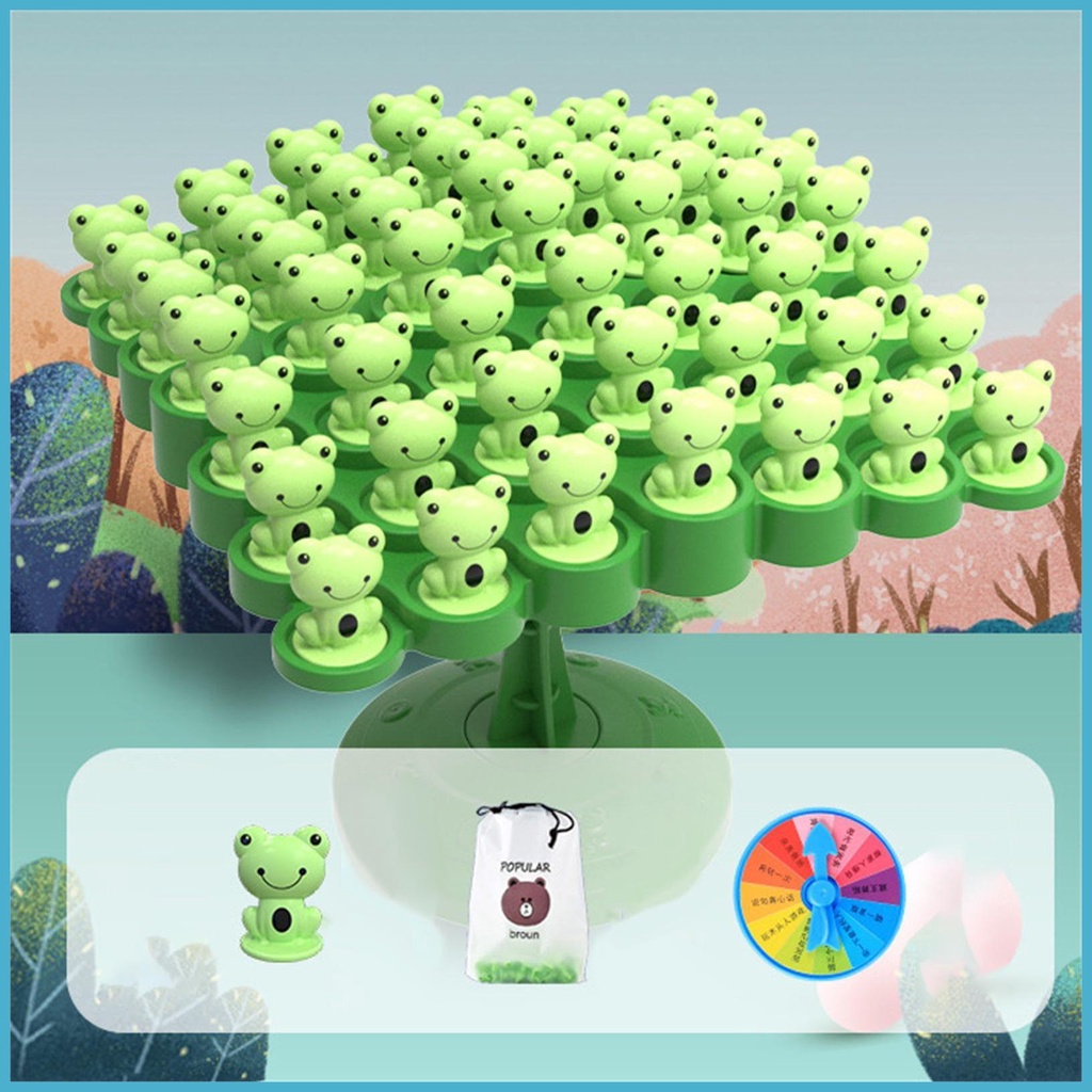 Frog Balance Game Scale Tree Frog Toy for Kids Frog Balanced Counting ...