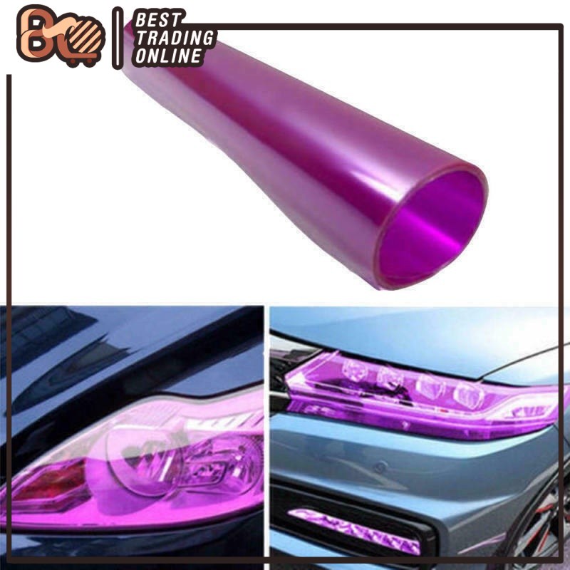 30CM X 100CM Purple Headlight Tail Light Car Tint Film Overlay Sticker ...