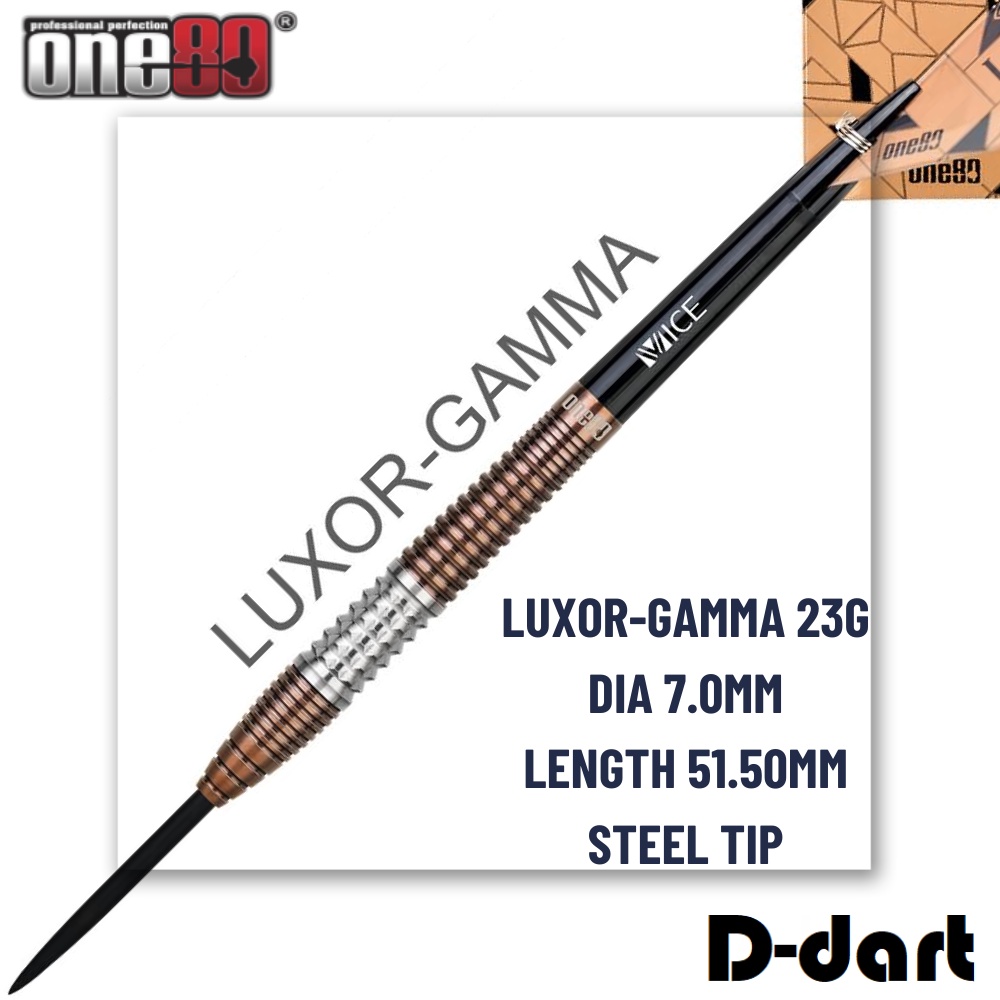 ONE80 STEEL TIP DART - 23G LUXOR GAMMA 90% VHD TUNGSTEN STEEL DARTS (ARROW DART) | Shopee Malaysia