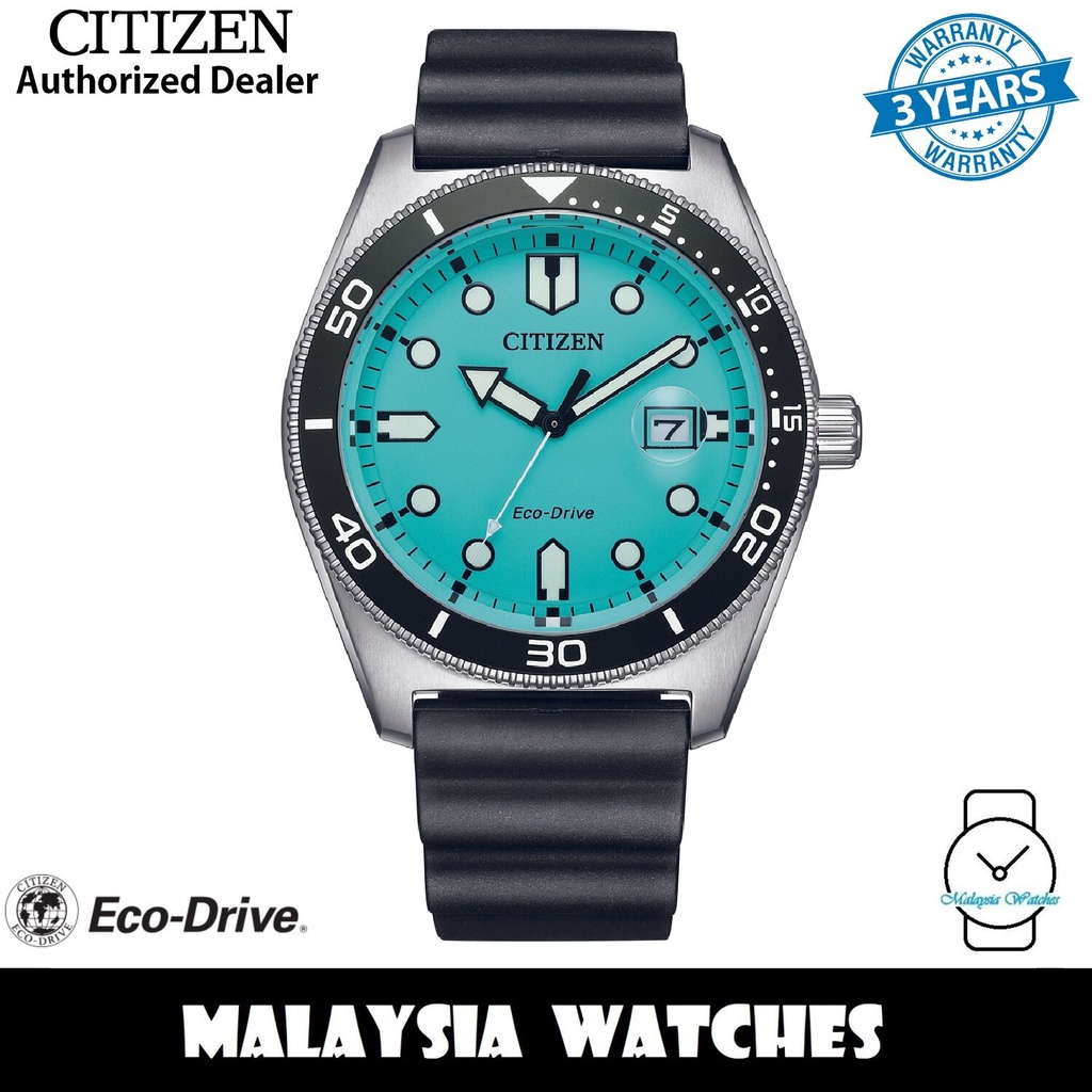 (100% Original) Citizen AW1760-14X Eco Drive Blue Dial Stainless Steel ...
