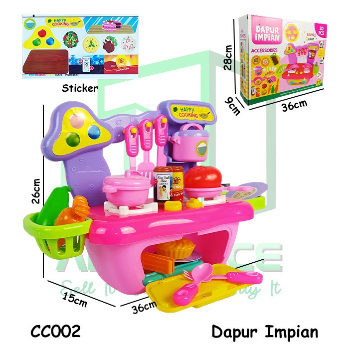 PERALATAN Kitchen Tools Cooking Utensils Cooking Cooking Utensils Kitchen Food Pretend Play Sets ...