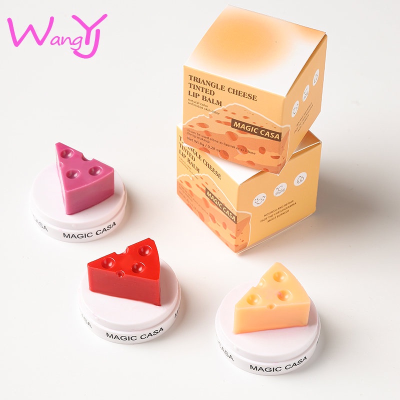 Magic Casa Cheese Lip Balm Changing Color Moist Temperature Changes ...