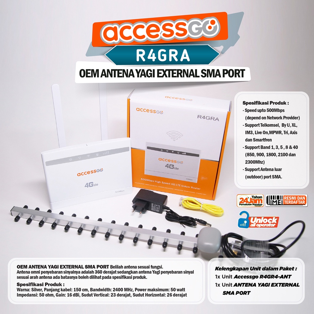 Accessgo Antenna And Router Package 4G | Shopee Malaysia