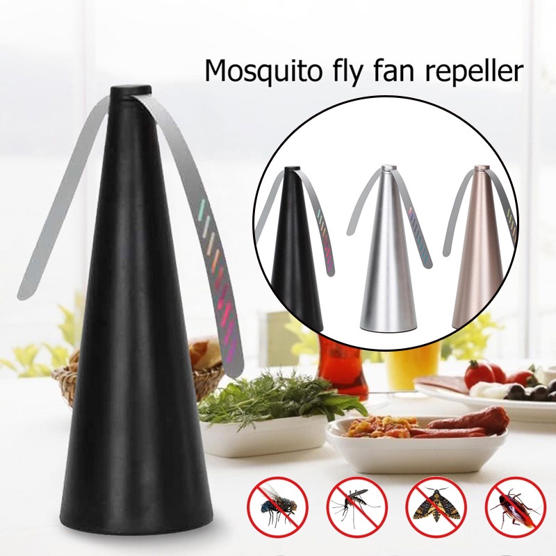 COD Automatic Flycatcher Fly Trap Mosquito Repellent Fan Leaf Mosquito ...