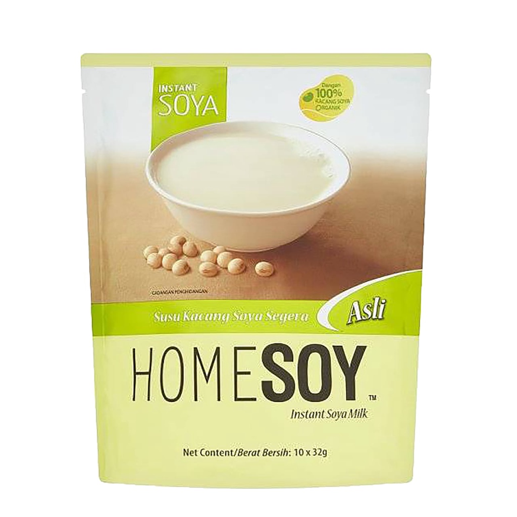 HOMESOY INSTANT SOYA MILK POWDER MULTIGRAIN / Asli 32g x 10s | Shopee ...