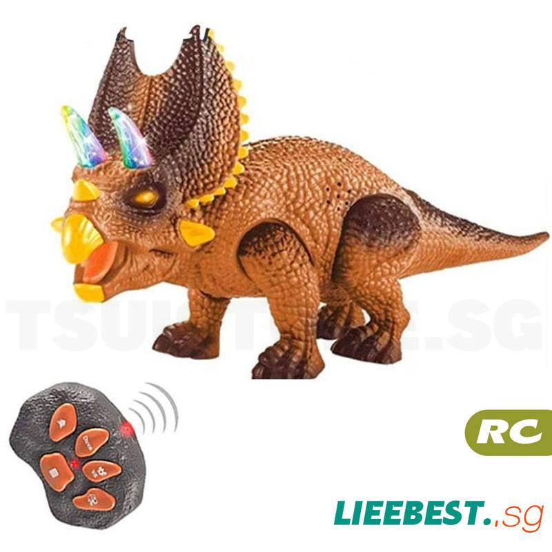 RC Walking Dinosaur Tyrannosaurus Rex Triceratops Remote Control ...
