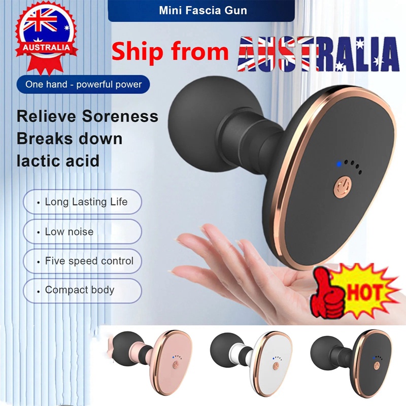 HEQU Deep Muscle Massage Gun Electric Massager Mini Fascia Gun Pistol ...
