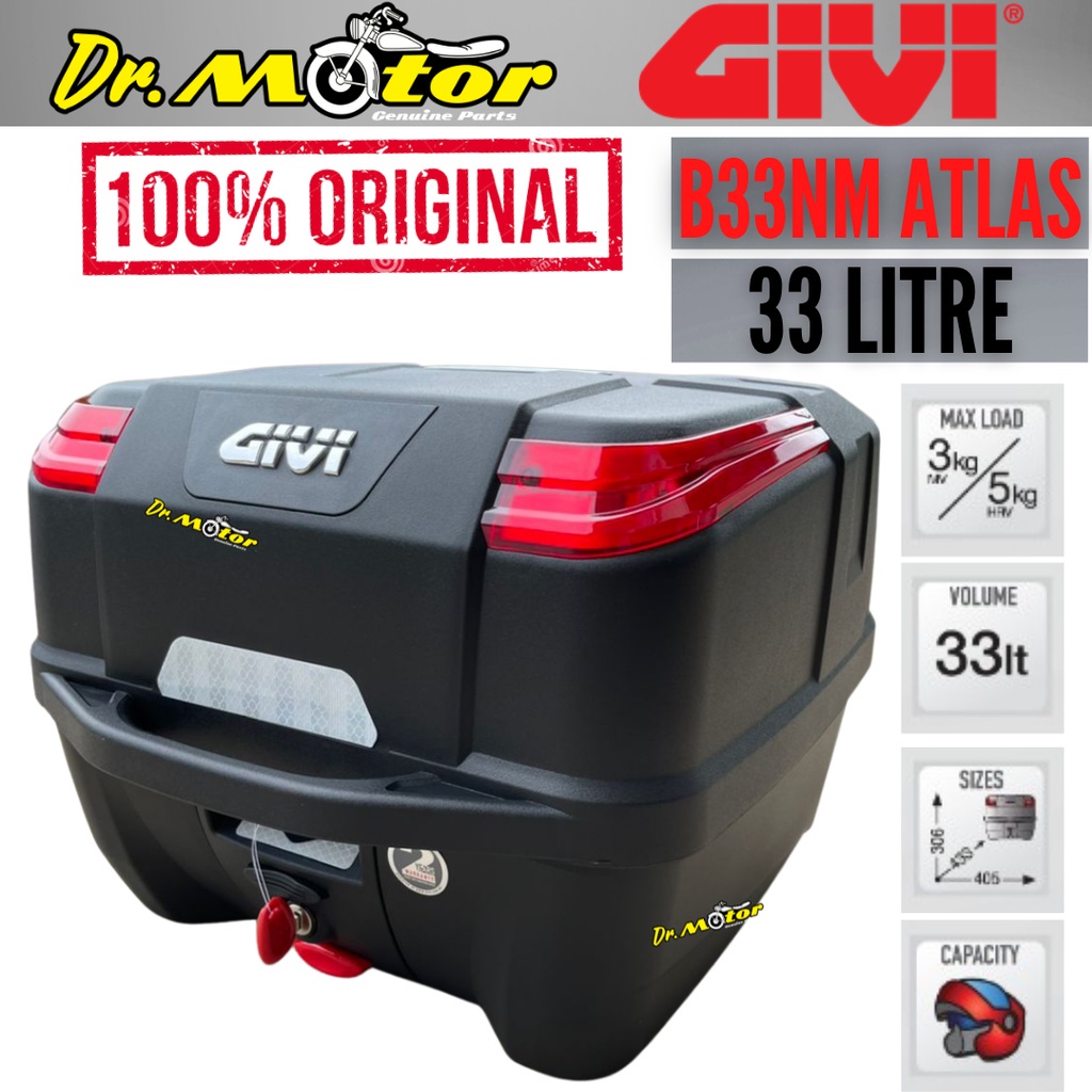 Givi Box KOTAK Bold B32N E250 Heavy Duty Advance HRV Mono RACK Monorack Y15ZR Y15 LC135 RS150 ...