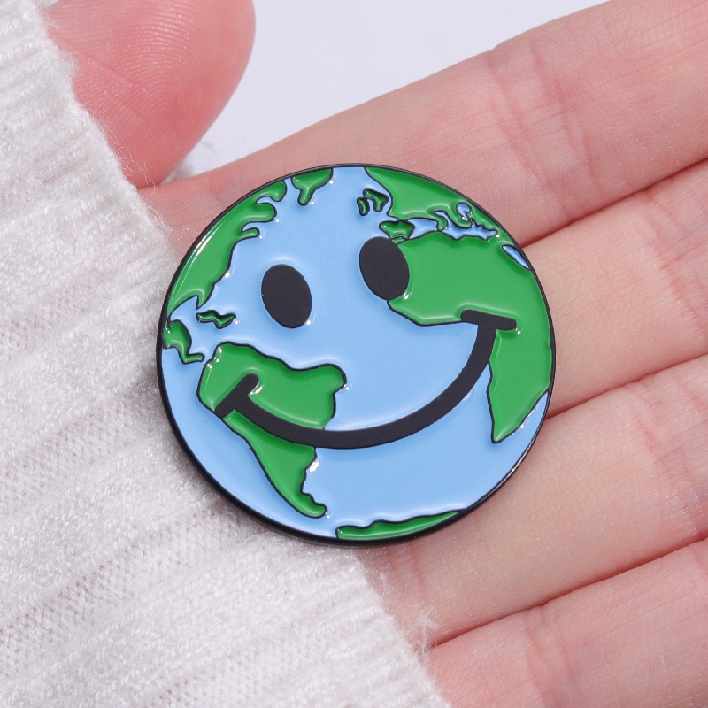 Protect The Earth Enamel Pins Brooches Adventure Earth Brooch Lapel Pin ...