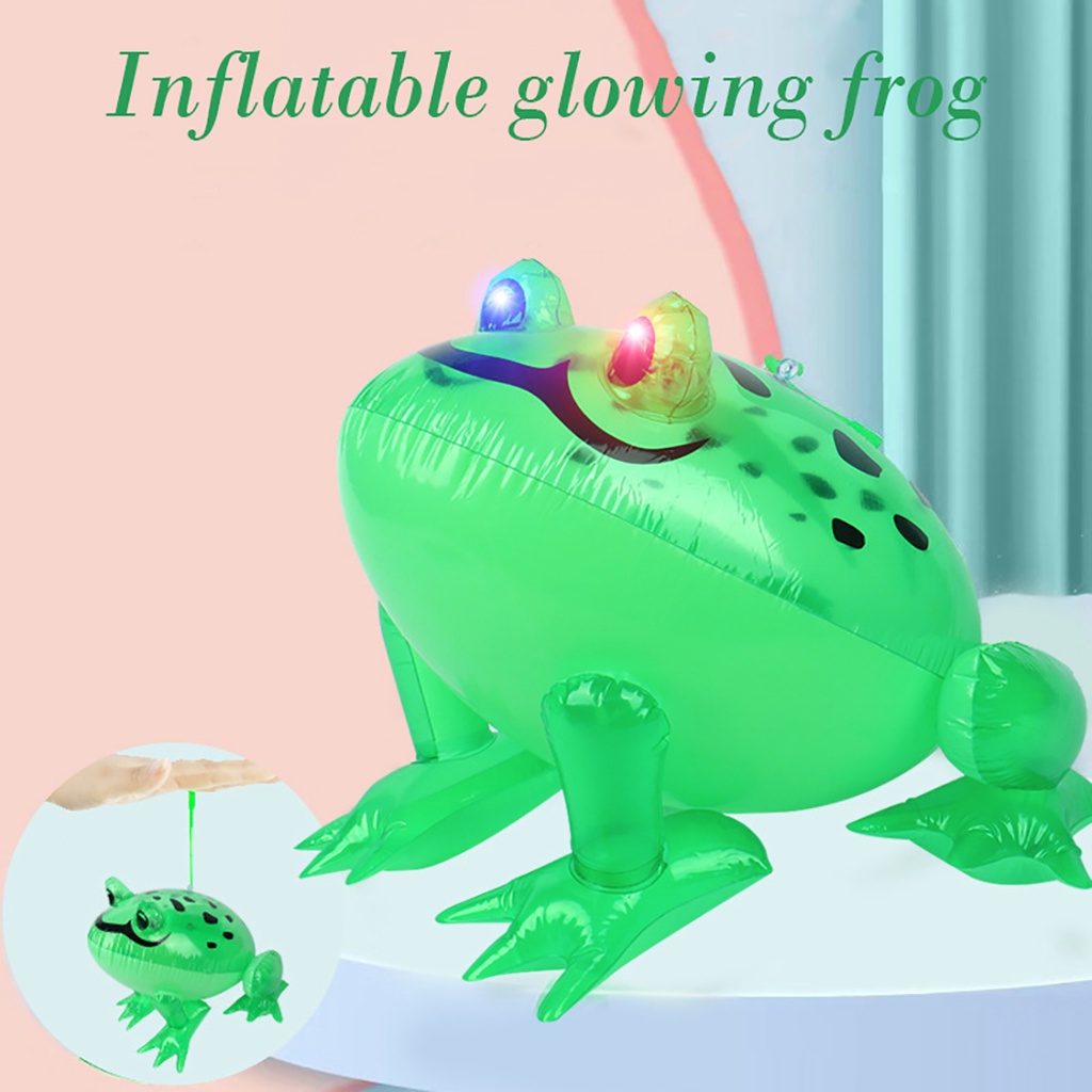 Ready To Stock Frog Cub Balloons Will Glow Bounce PVC Inflatable Frog ...