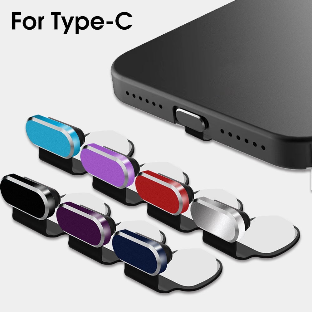 Mobile Phone Dustproof Dust Plug USB Type-C Aluminum Alloy Dustplugs ...