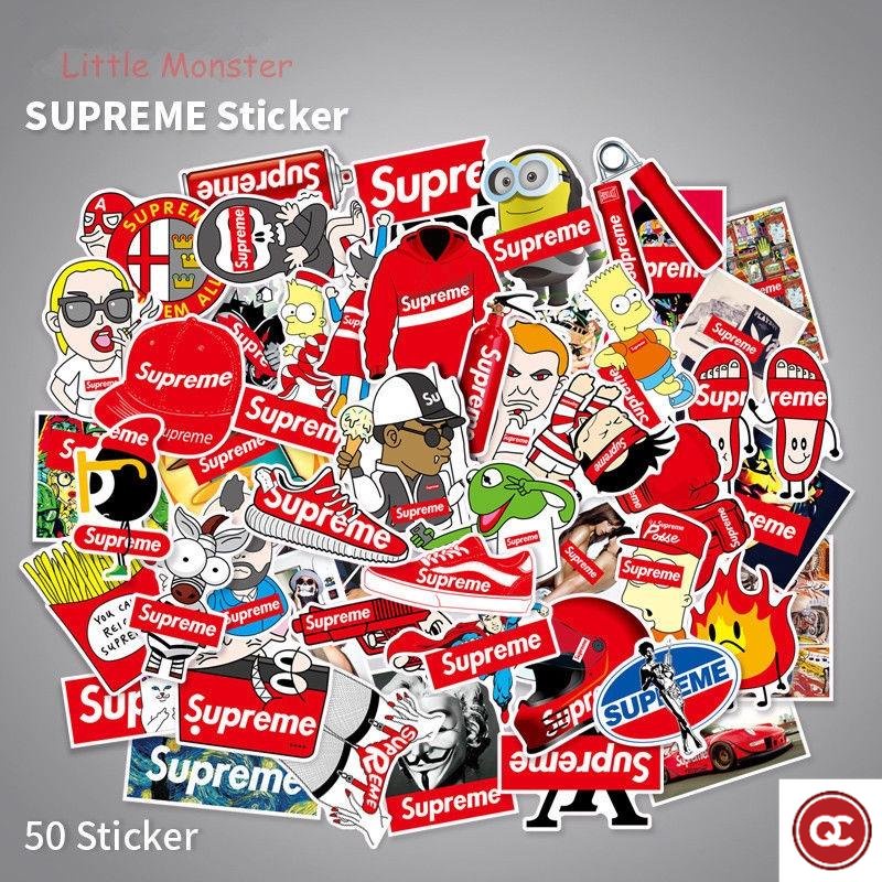 QC 50Pcs Supreme Graffiti Sticker Vinyl Decal Luggage Laptop Non ...