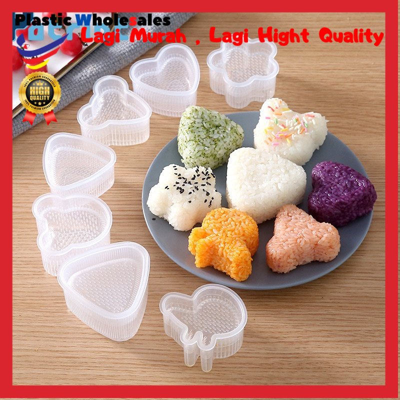 DIY Bento Set Kitchen Accessories, Triangle Onigiri Rice Molds, and ...