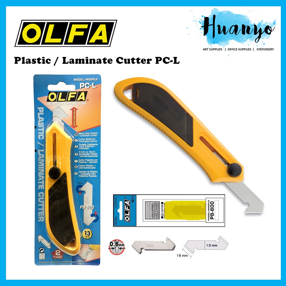 OLFA PC-L Plastic Acrylic / Laminate Cutter (Blades Refill PB-800) | Shopee Malaysia