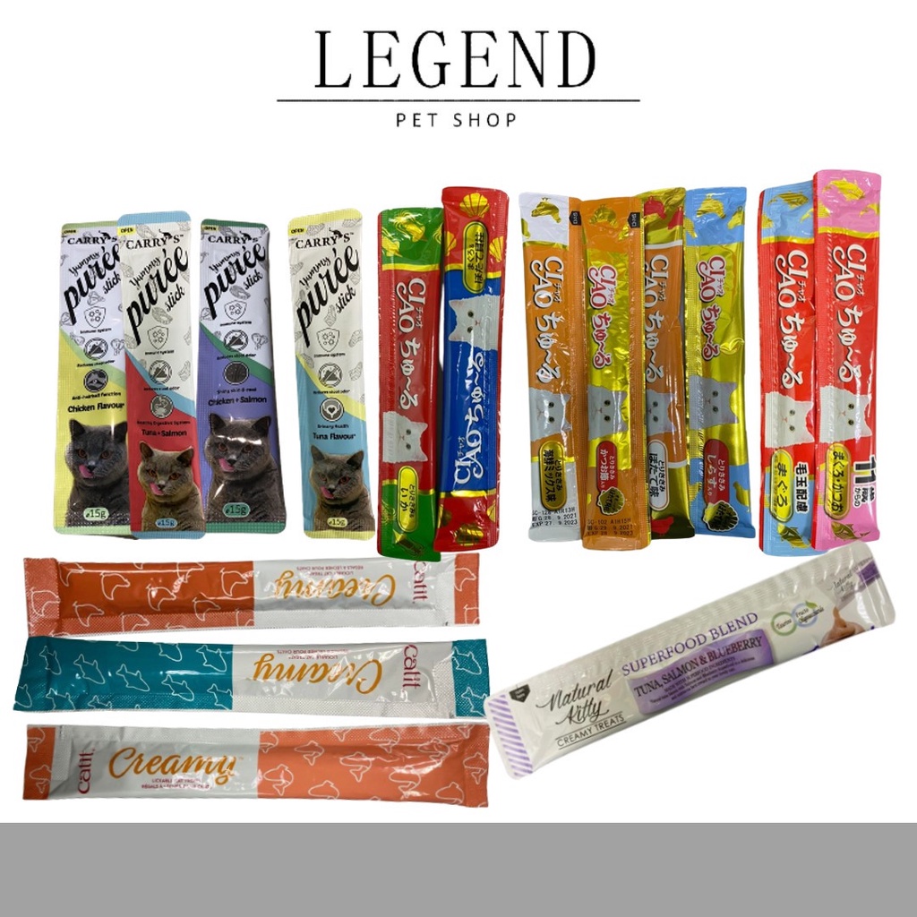 HIGH VITAMIN CAT TREATS/ CAT SNACK/ CAT LUQUID/ WET FOOD- 1 STICK ...