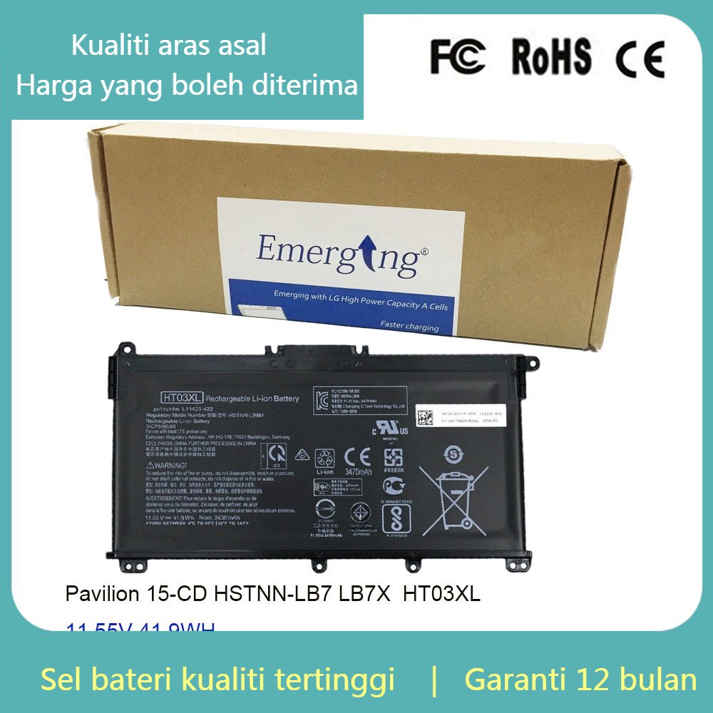 11.55V 41 Original HT03XL Laptop Battery for HP Pavilion 15-CD HSTNN ...