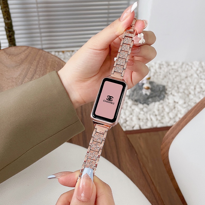 Fashion Metal Strap For Huawei Band 10 Band 9 Smart Wristband ...