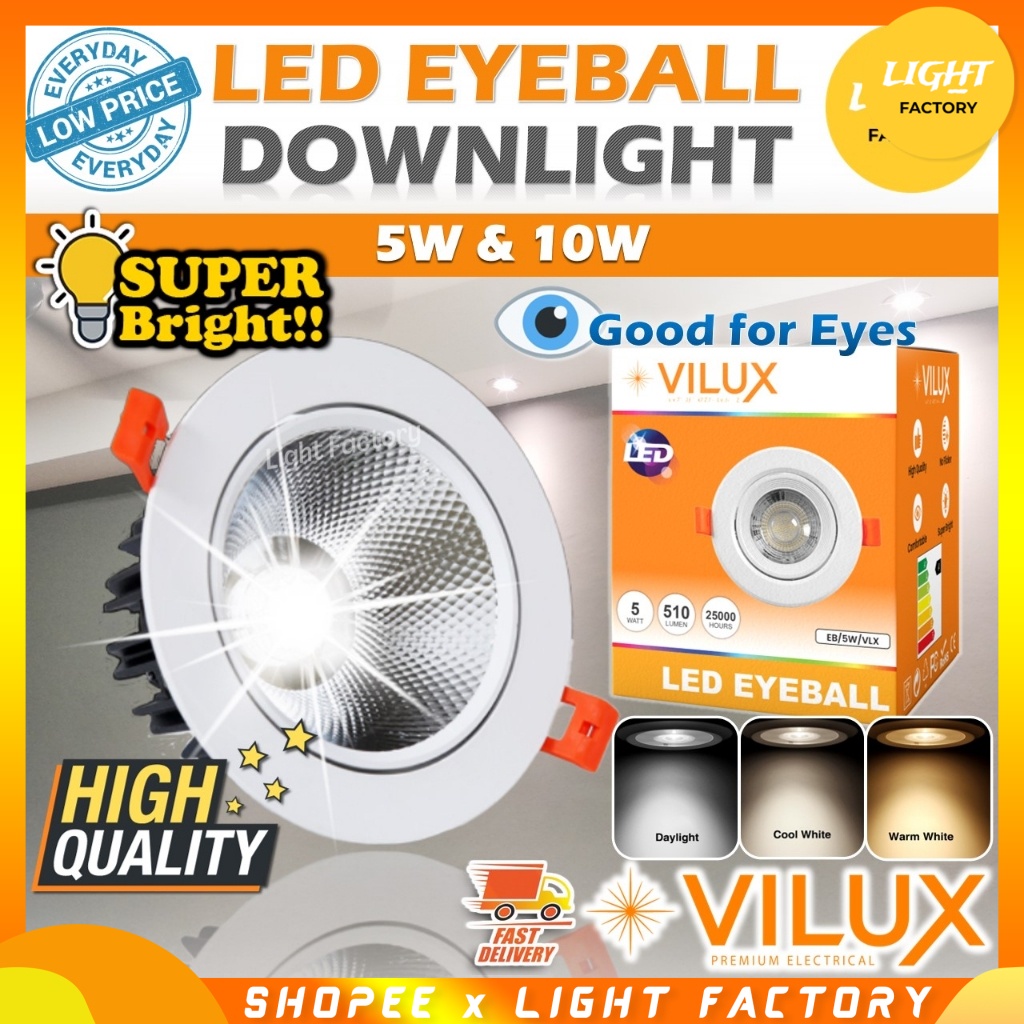 【UPgraded】Super Bright LED Eyeball Spotlight 5W 10W LED Eye ball COB ...
