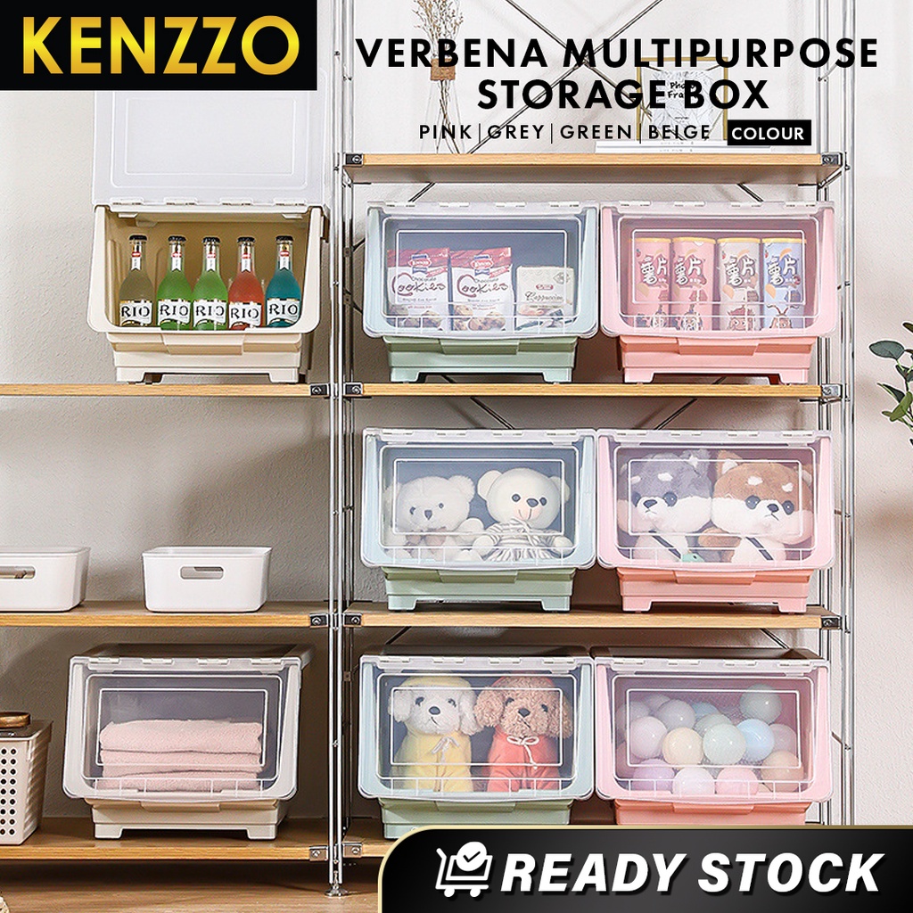 Finsso: Stackable Storage Box With Lid Chest Drawer Storage Box Rack ...