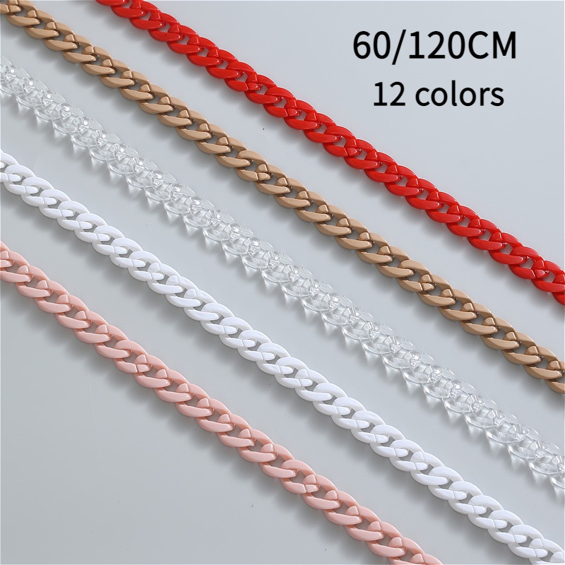 Bag strap women's bag chain DIY jewelry chain acrylic women's bag chain ...
