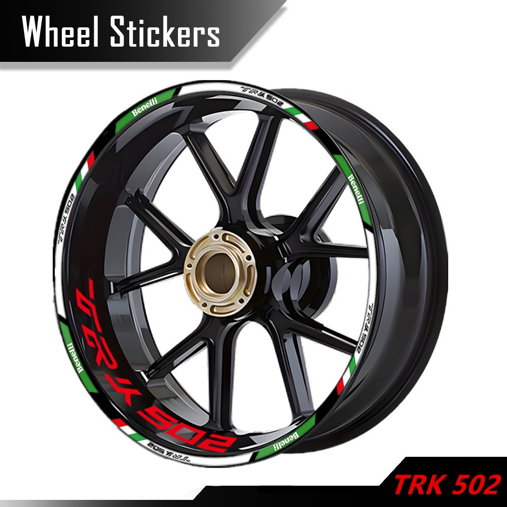 Benelli TRK 502 Wheel Tape Stickers 17" Rim Stripes Edge Outer Rim ...