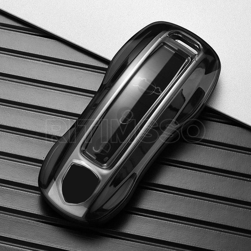 Transparent TPU Remote Key Cover Case Skin Shell Fit for Porsche ...