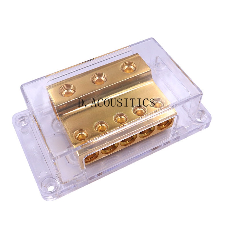 Car audio amplifier power cable splitter, three inputs and five outputs ...