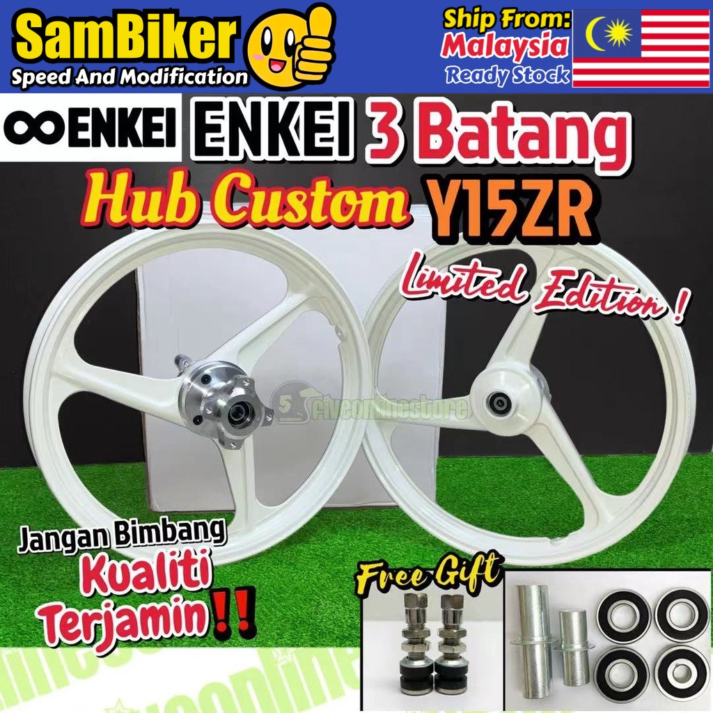 ENKEI 3 Batang Custom Sport Rim 1.6/1.6 1.4/1.4 SIAP Bearing Bush Y15 Y15ZR Ysuku Open Hub ...