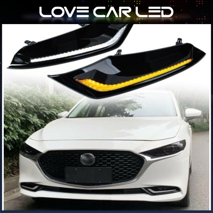 Mazda 3 Axela 2019-2020 LED Front Bumper DRL Daytime Running Light Fog Lamp | Shopee Malaysia