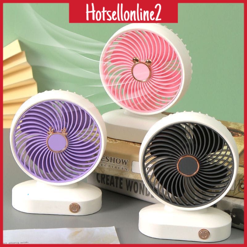 HOT_ Portable Mini Fan Kipas Small Cooling fan 2 Speed Desk Cooling ...
