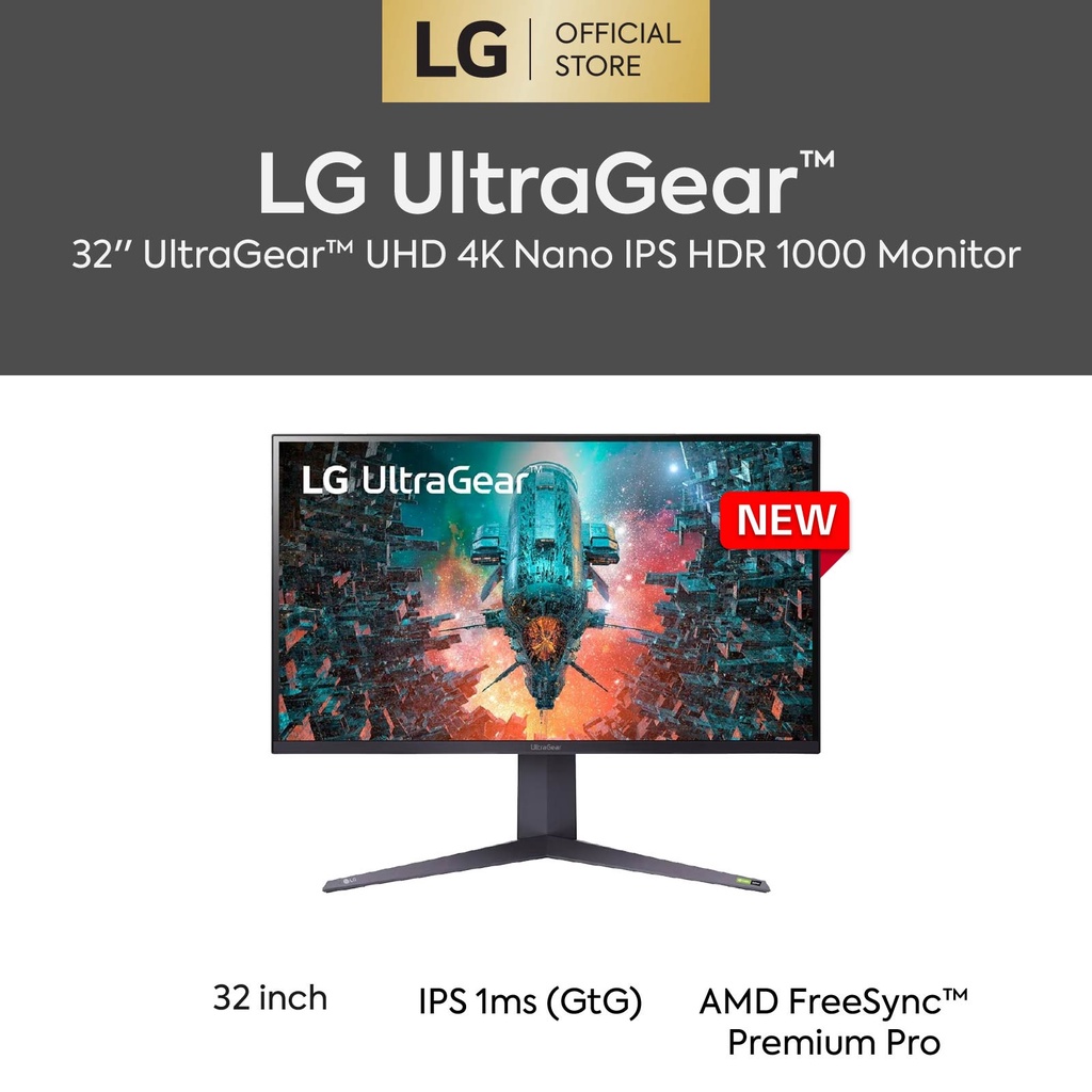 LG 32''32GQ950 UltraGear™ UHD 4K Nano IPS with ATW 1ms 144Hz HDR 1000 ...