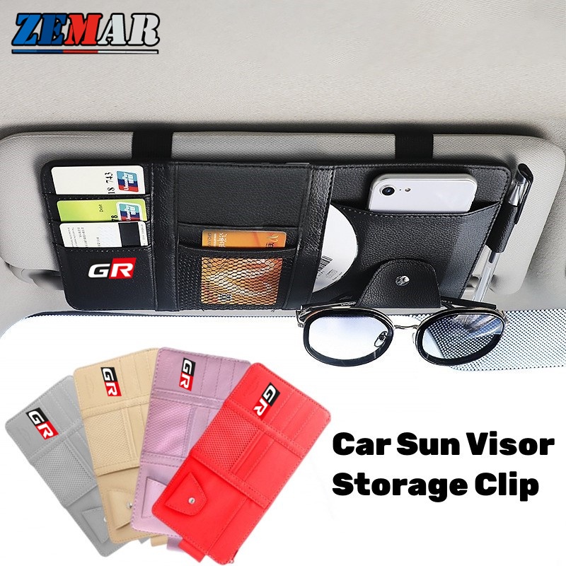 Toyota GR Car Sun Visor Storage Bag with Zipper Sunshade Bag ...