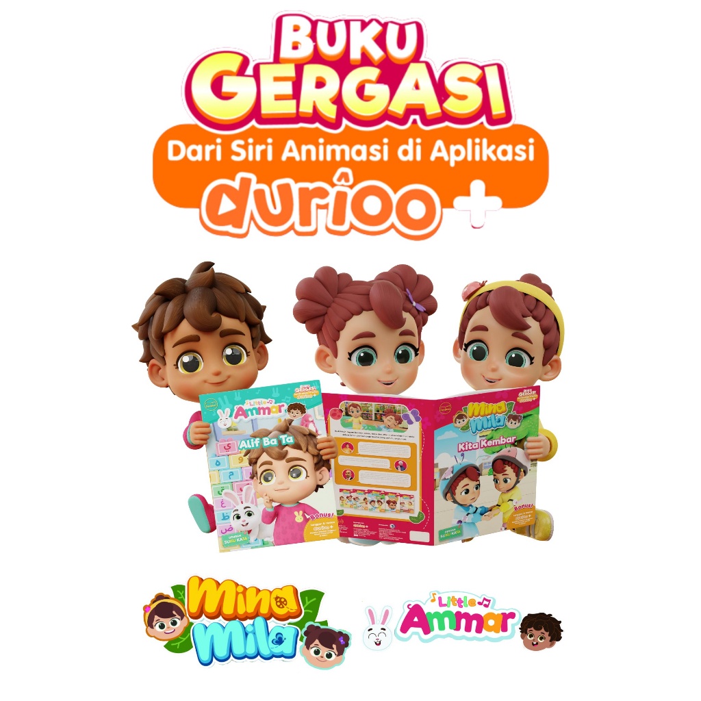 BIG BOOK DURIOO+: COMPLETE SET (Set Kombo Buku Gergasi Mina Mila ...