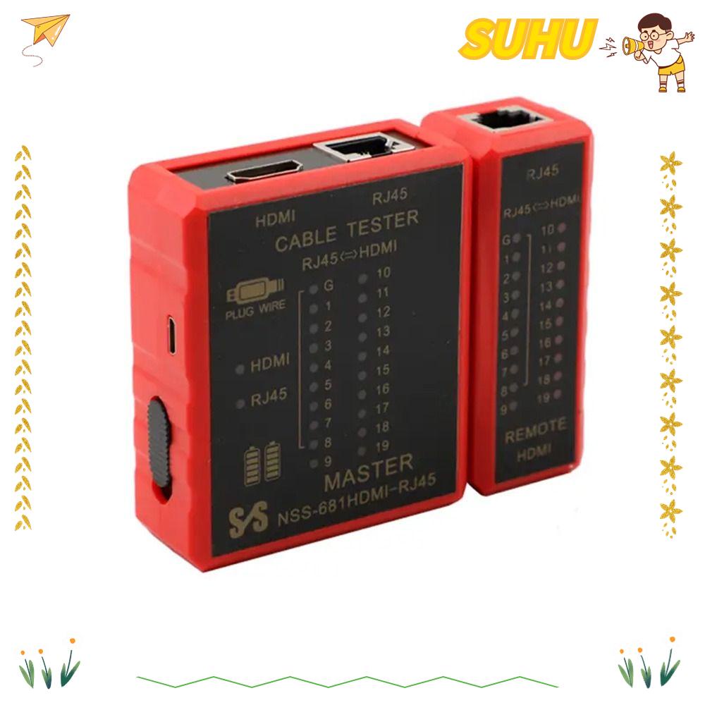 SUHU HDMI Wire Tester, Battery Powered Plastic Cable Tester, Multi ...
