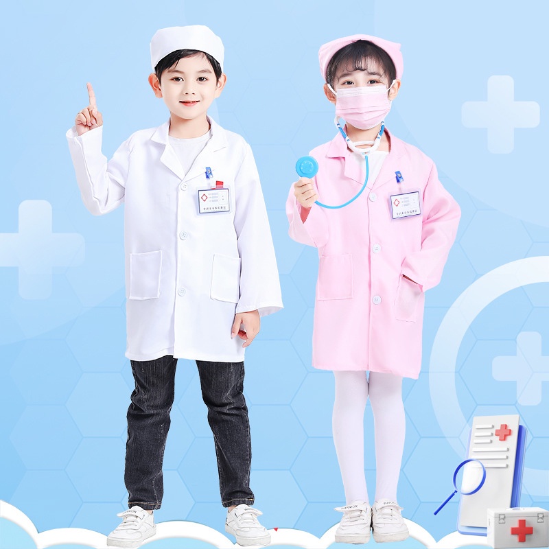 Doctor Costume Kids Cosplay Toys Doctor Stethoscope Toys Cosplay ...